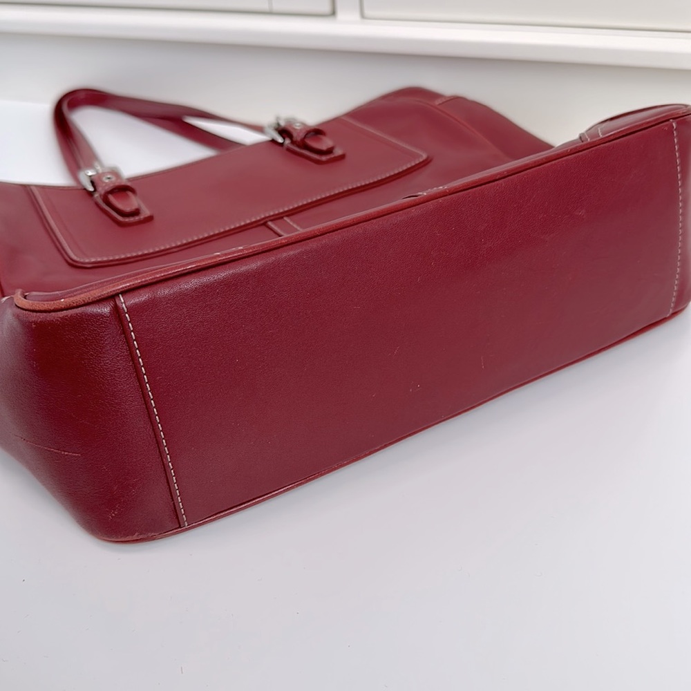 Genuine Coach Red Leather Tote - Gem